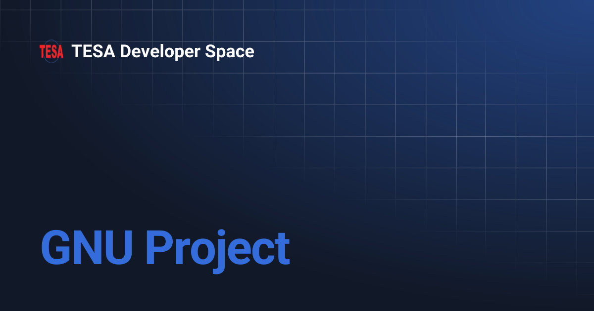 Gnu Project Tesa Developer Space 5452